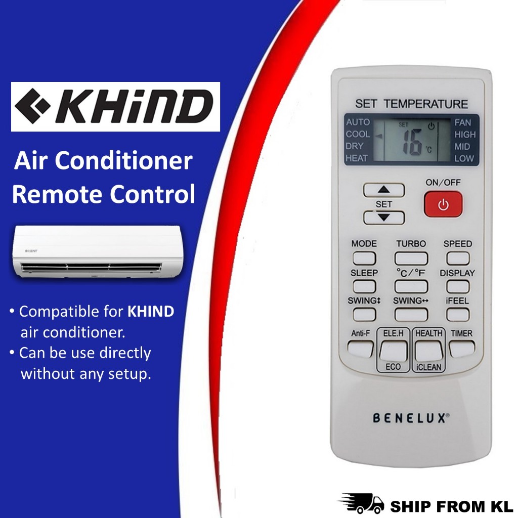 [ KHIND ] Replacement for Khind Aircond Remote Control (H/102) | Shopee ...