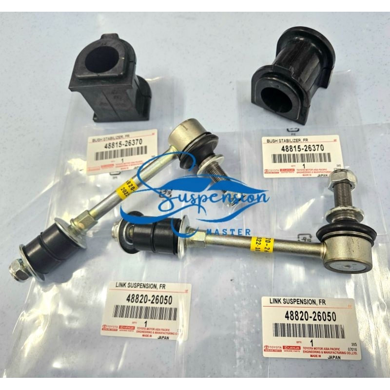 4 IN 1 SET - FRONT STABILIZER LINK / STABILIZER BUSH- TOYOTA HIACE ...