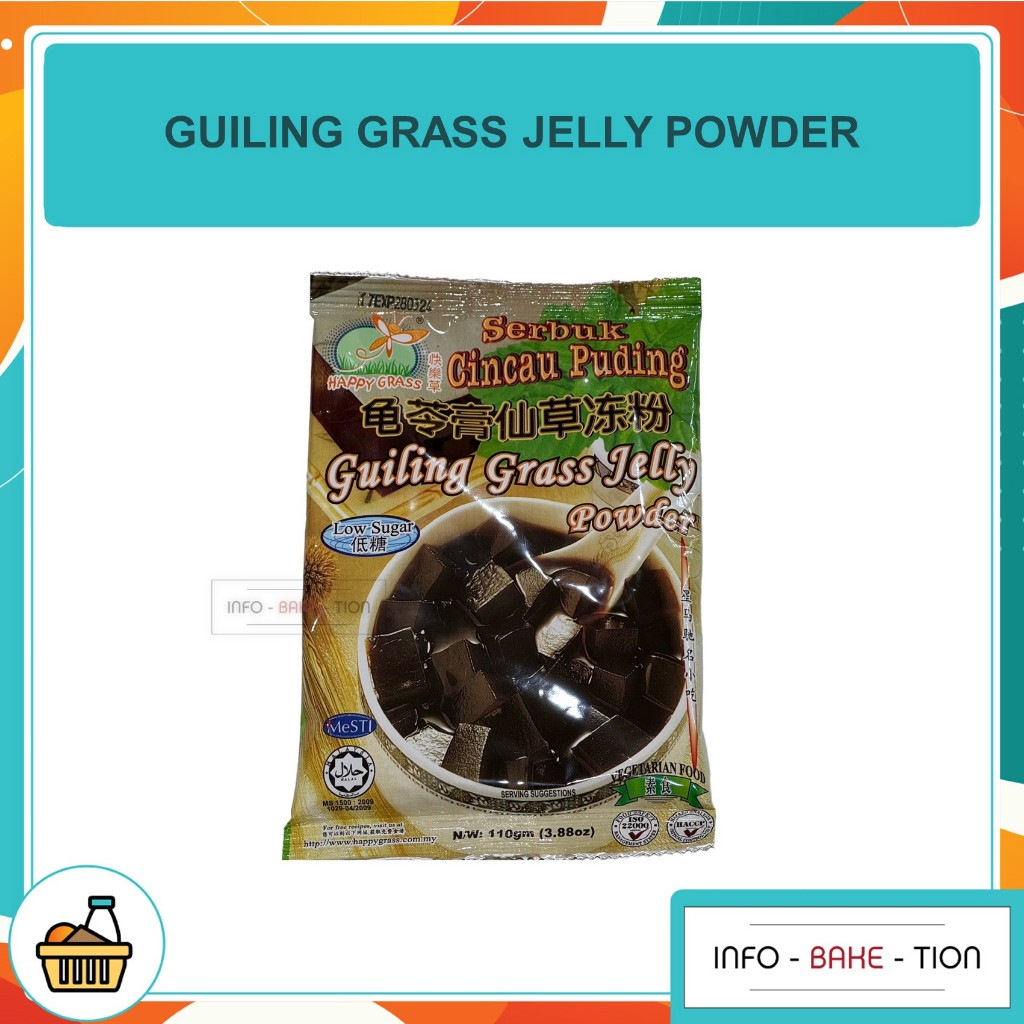 Happy Grass Cincau Guiling Grass Jelly Powder 110g | Shopee Malaysia
