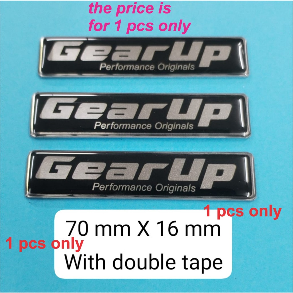 GEAR UP LOGO EMBLEM For perodua kereta -GEAR UP LOGO GOOD QUALITY GEAR ...