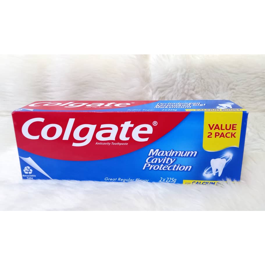 Colgate Maximum Cavity Protection 225g x 2 (Value Pack) | Shopee Malaysia