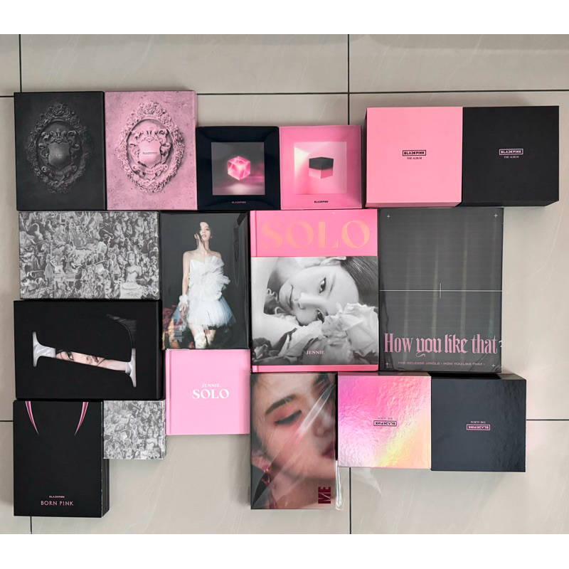 BLACKPINK OFFICIAL MERCHANDISE THE ALBUM JENNIE SOLO ROSÉ JISOO LISA ...