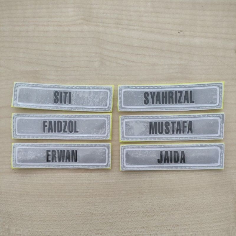 Name tag with reflective | Shopee Malaysia