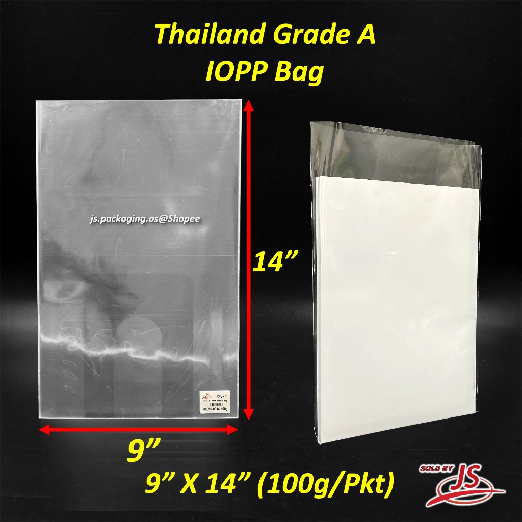 20 saiz Beg Plastik Lutcahaya Tinggi IOPP Siam (100g) | Shopee Malaysia