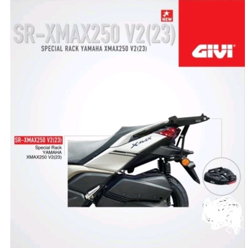 YAMAHA XMAX250 V2 & V3 GIVI SPECIAL RACK {2023~2025) | Shopee Malaysia