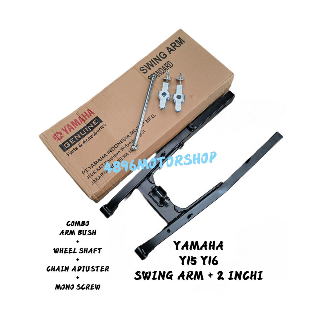 SWING ARM TAMBAH PANJANG YAMAHA Y15ZR Y16ZR LC135 +2 INCHI INCH Y15 Y16 ...