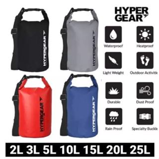 HYPERGEAR Dry Bag Waterproof Diving Bag Travel Waterproof Camping (kalis air) 2L 3L 5L 10L 15L ...