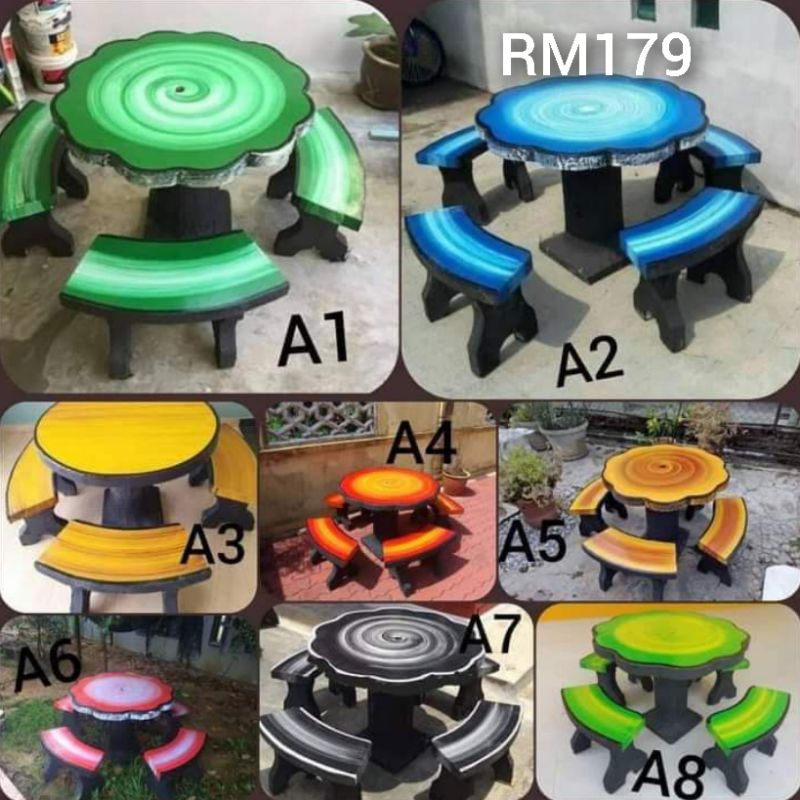 set meja batu taman murah2 | Shopee Malaysia