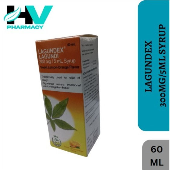 Lagundex Lagundi Forte Cough Cold Syrup Herbal 60ml (Mint/Orange ...