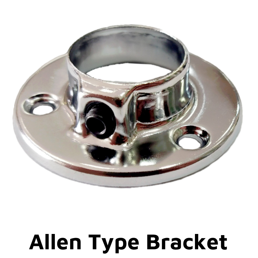 HARGA KILANG - MDS 25 MM CHROME PIPE TUBE HOLDER ROD HOLDER BRACKET ...