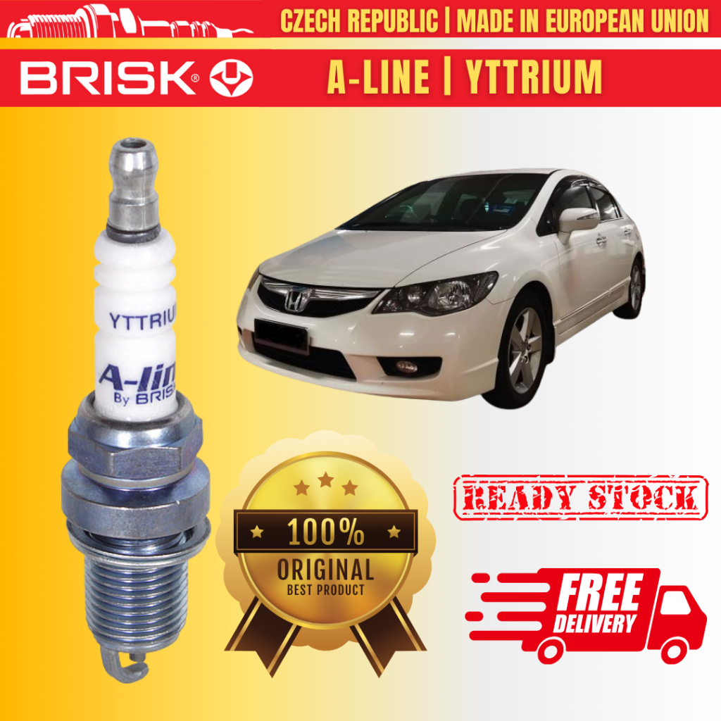 BRISK A LINE A11-DR15YCY-1 | HONDA CIVIC FD/SNA SPARK PLUG(1set: 4pcs ...