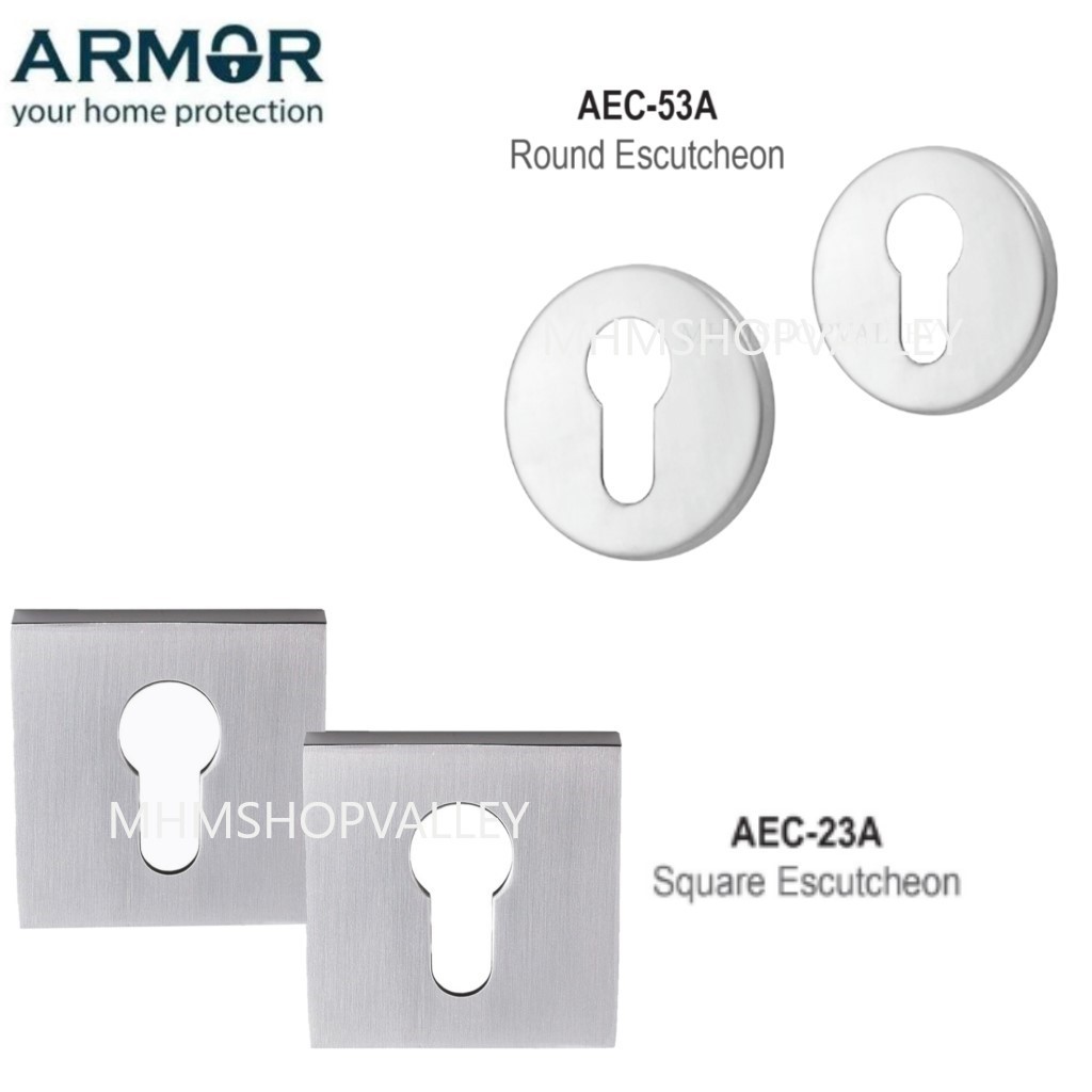 Armor Stainless Steel SUS304 Round Escutcheon AEC-53A / Armor Square ...