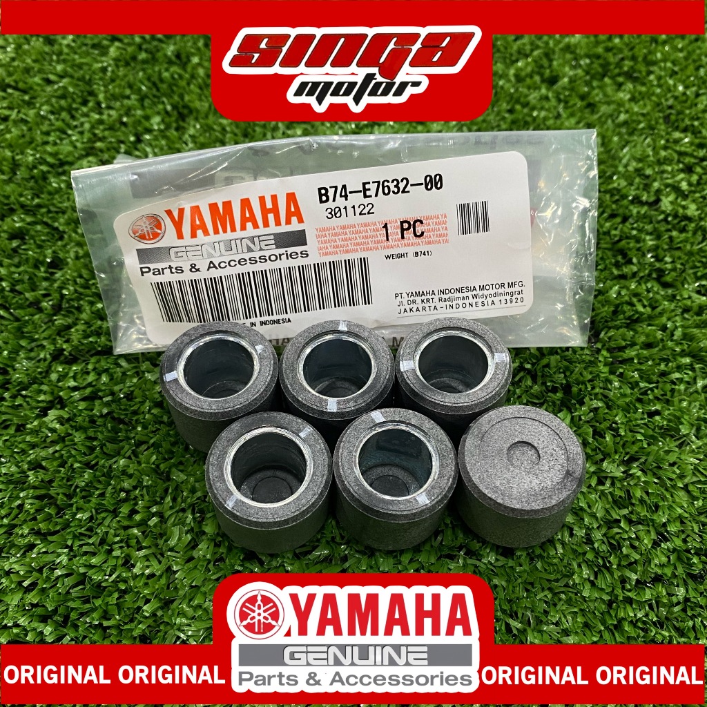 Yamaha Original X-Max Scooter Weight Bu81 Pulley Bearing CVT Weight Roller B74-E7632-00 STANDARD ...
