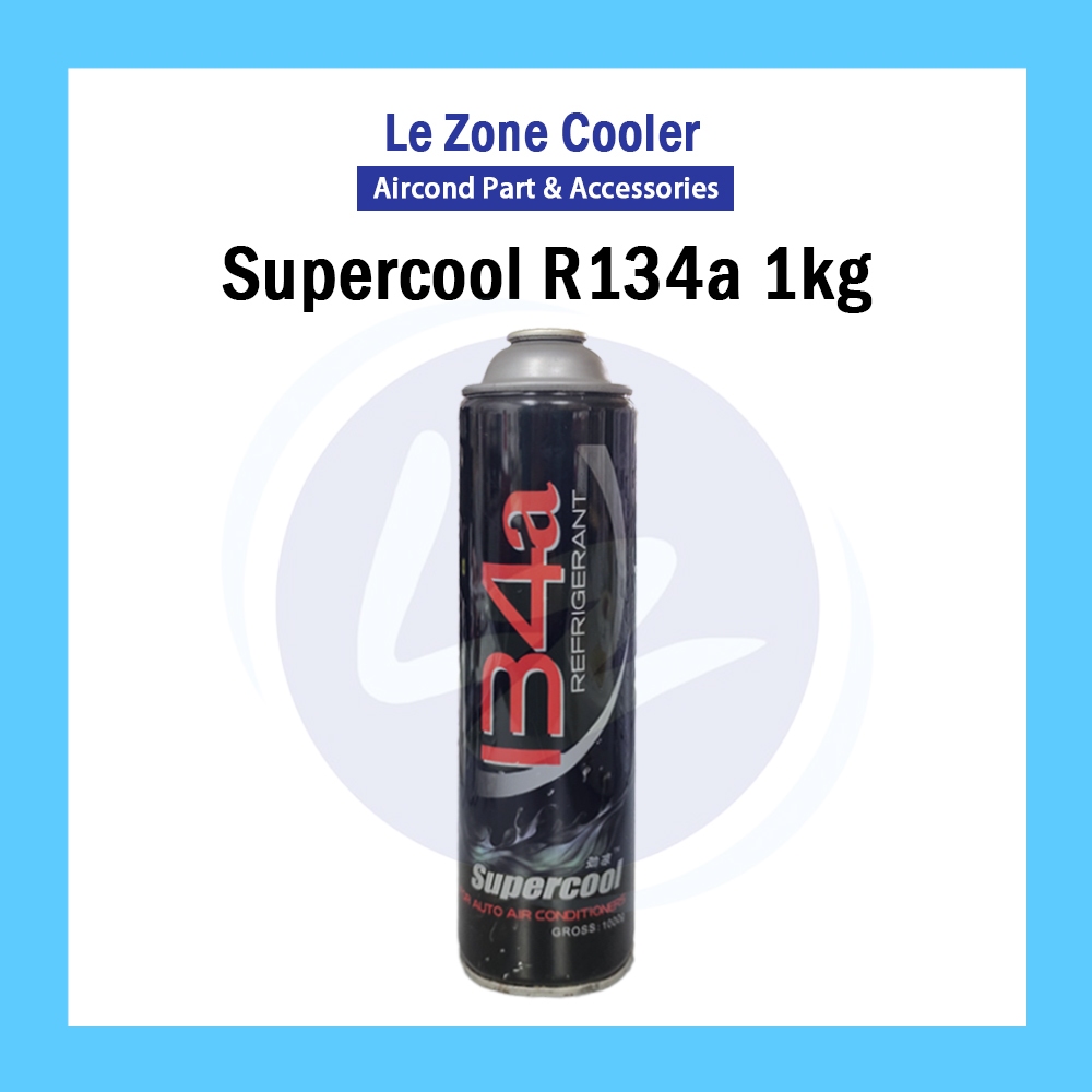 Supercool R134a Gas R134 Gas Aircond Gas Car Aircond Kereta Aircond Refrigerator Freeze 1kg ...