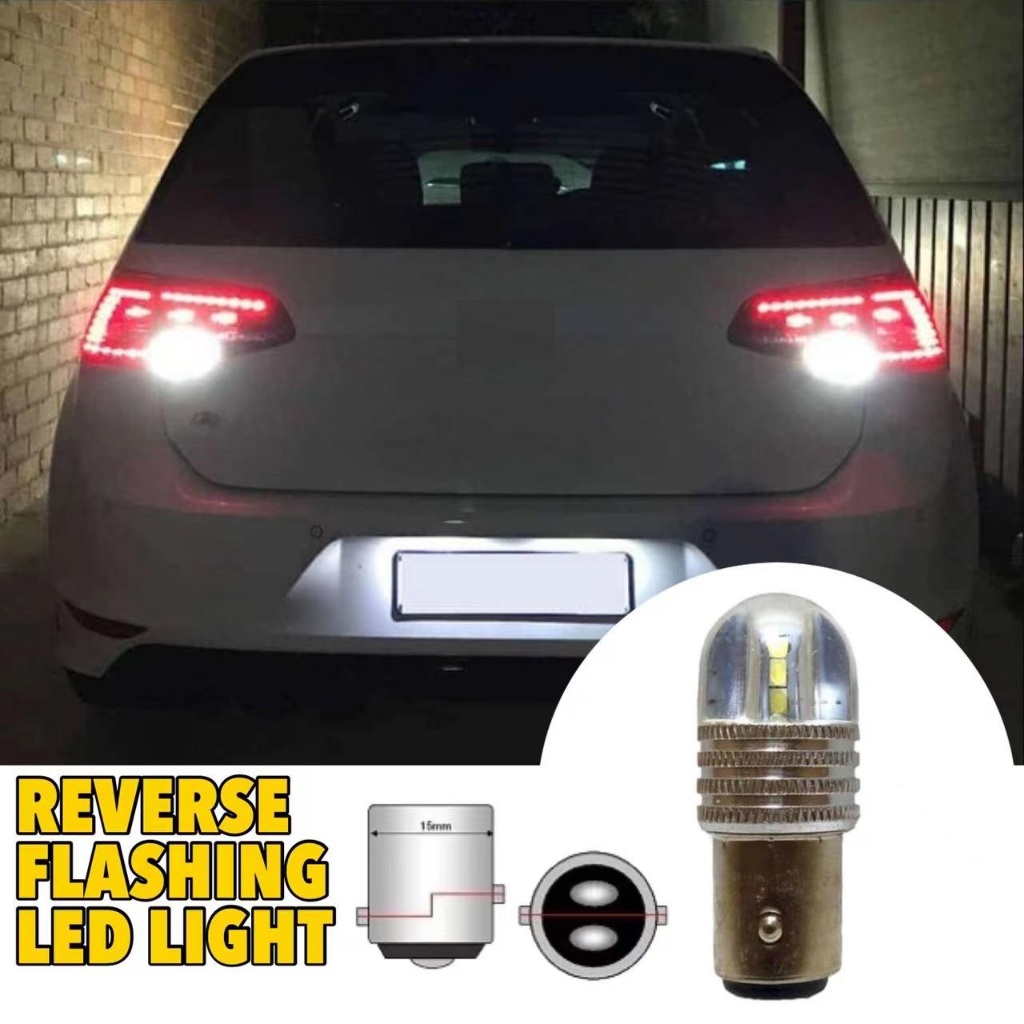 1016 1157 LED Light Bulb 12v Car Brake Signal Reverse Lampu Viva Alza ...