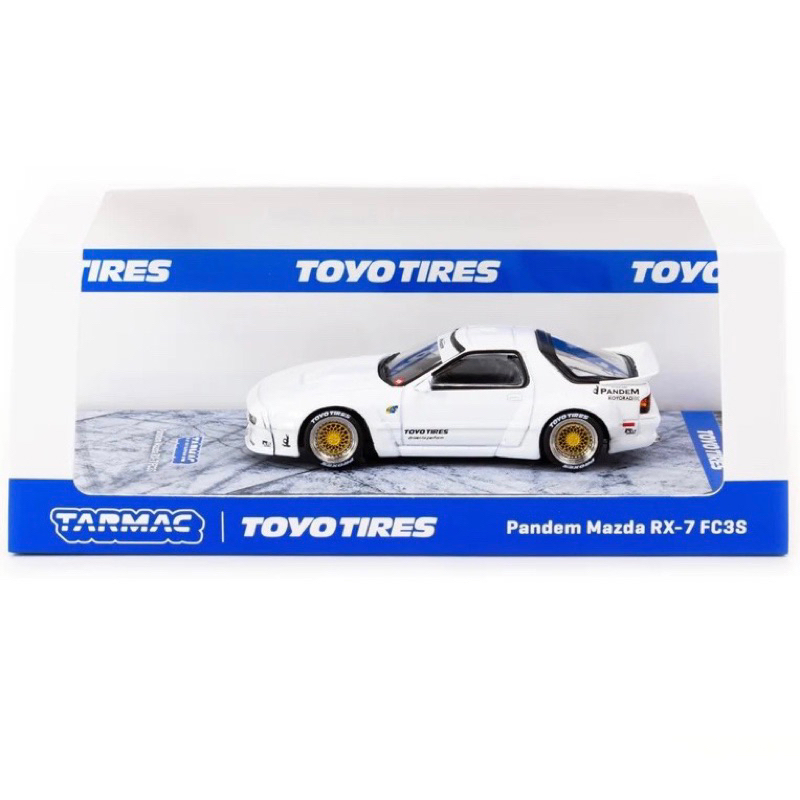 TARMAC WORKS 1/64 PANDEM MAZDA RX-7 FC3S WHITE TOYO TIRES | Shopee Malaysia