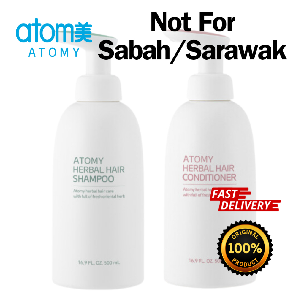 🔥READY STOCK🔥 ATOMY Herbal Hair Shampoo & Conditional 500ml 艾多美 ...