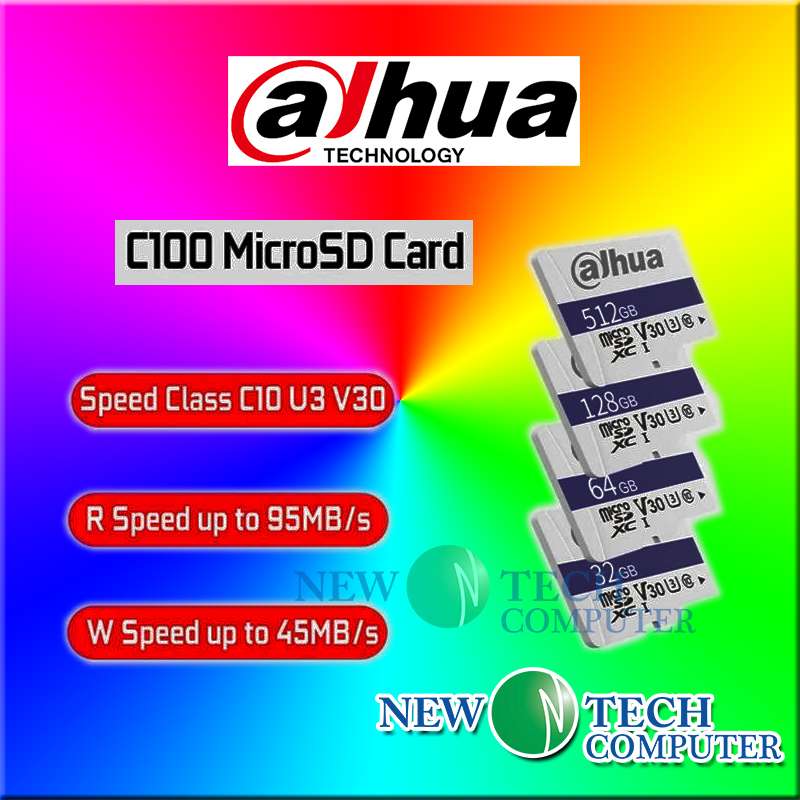 Dahua C100 Micro SD Flash Memory Card 32GB / 64GB / 128GB / 256GB (Waterproof / Anti-Magnetic ...