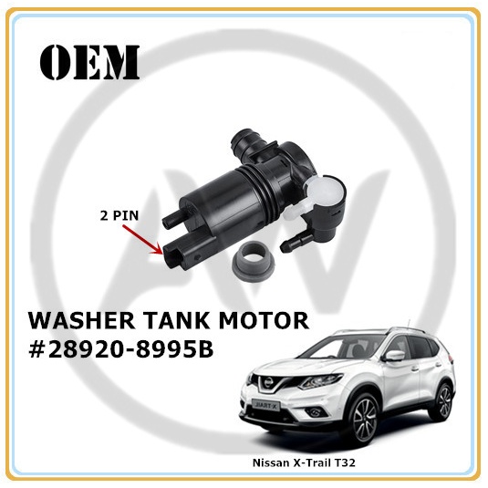 Nissan X-Trail Xtrail X Trail T32 2015-2023 Wiper Washer Tank Motor ...
