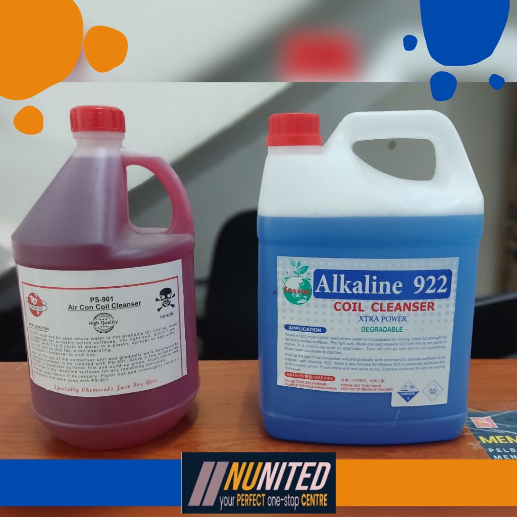 Alkaline Chemical for Cleaning Aircond 3.5L (Red or Blue) | Shopee Malaysia