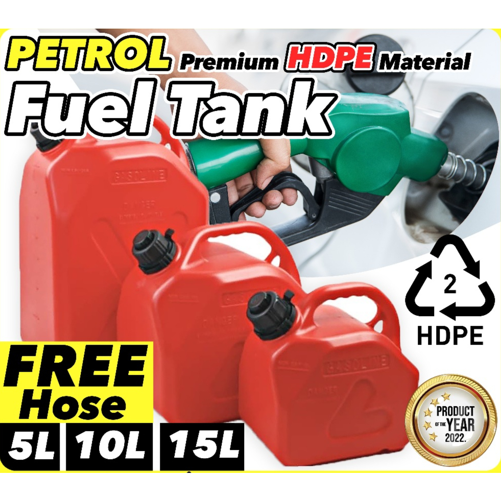 Tong Minyak Petrol Spare Fuel Tank Bottle Petrol Gasoline Oil Tank ...