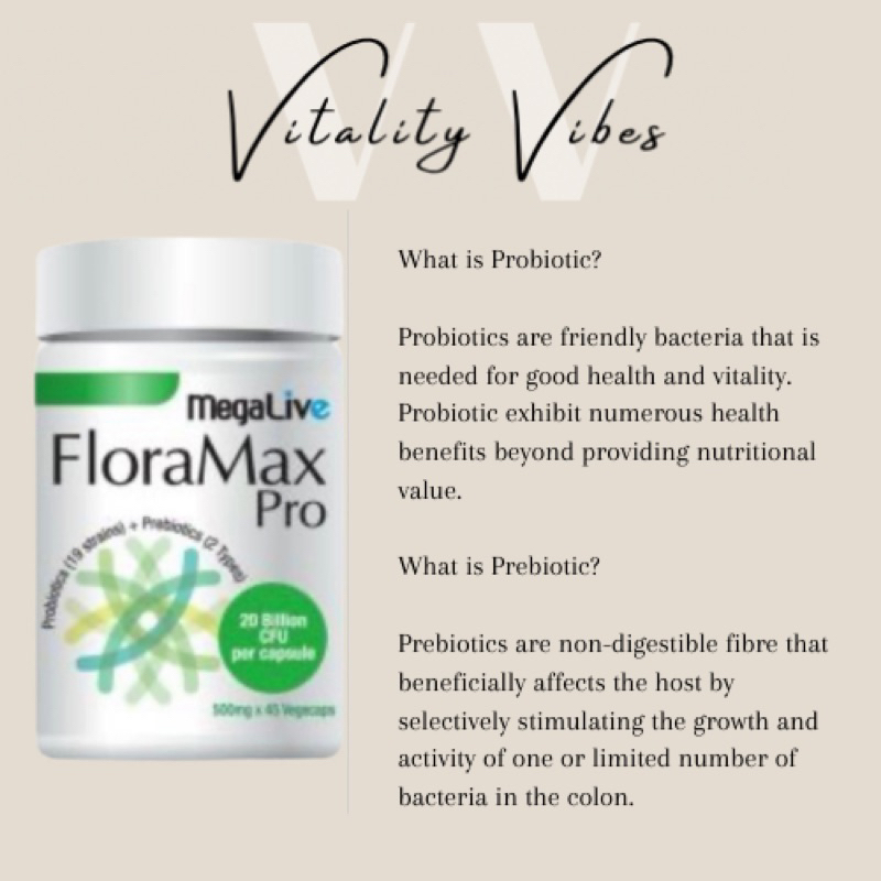 MEGALIVE FLORA MAX PRO 45’s [ORIGINAL PRODUCT] | Shopee Malaysia