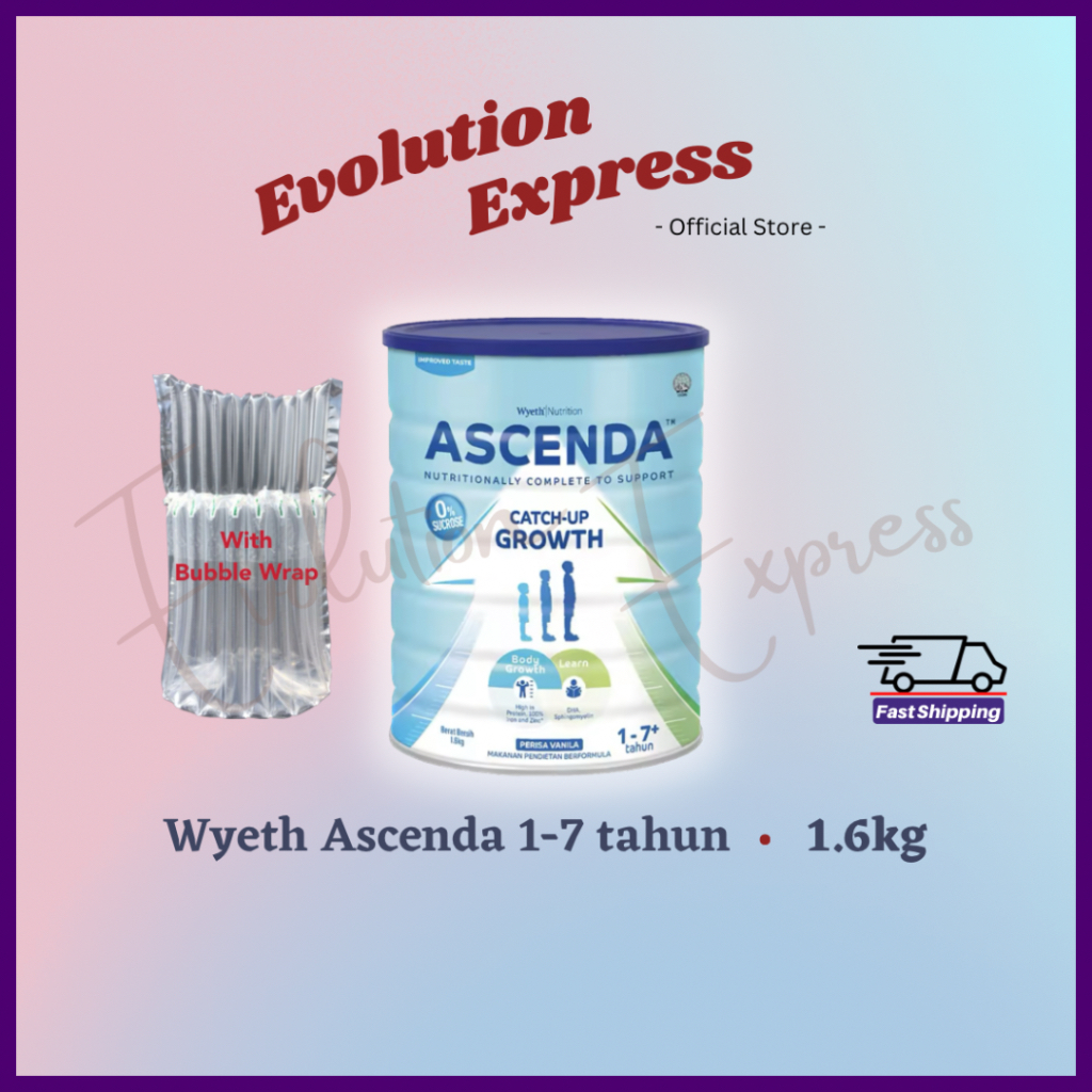 Wyeth Nutrition Ascenda (1.6kg) - Growing-Up Formula For 1-7 Years ...