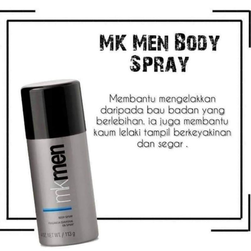 MK Men Body Spray Skin care For Men | Shopee Malaysia