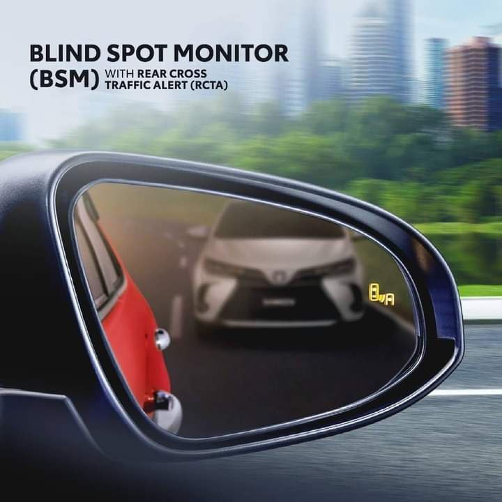 TOYOTA VIOS NSP151 2018-2020 SIDE MIRRIR GLASS WITH BSM (ORIGINAL ...