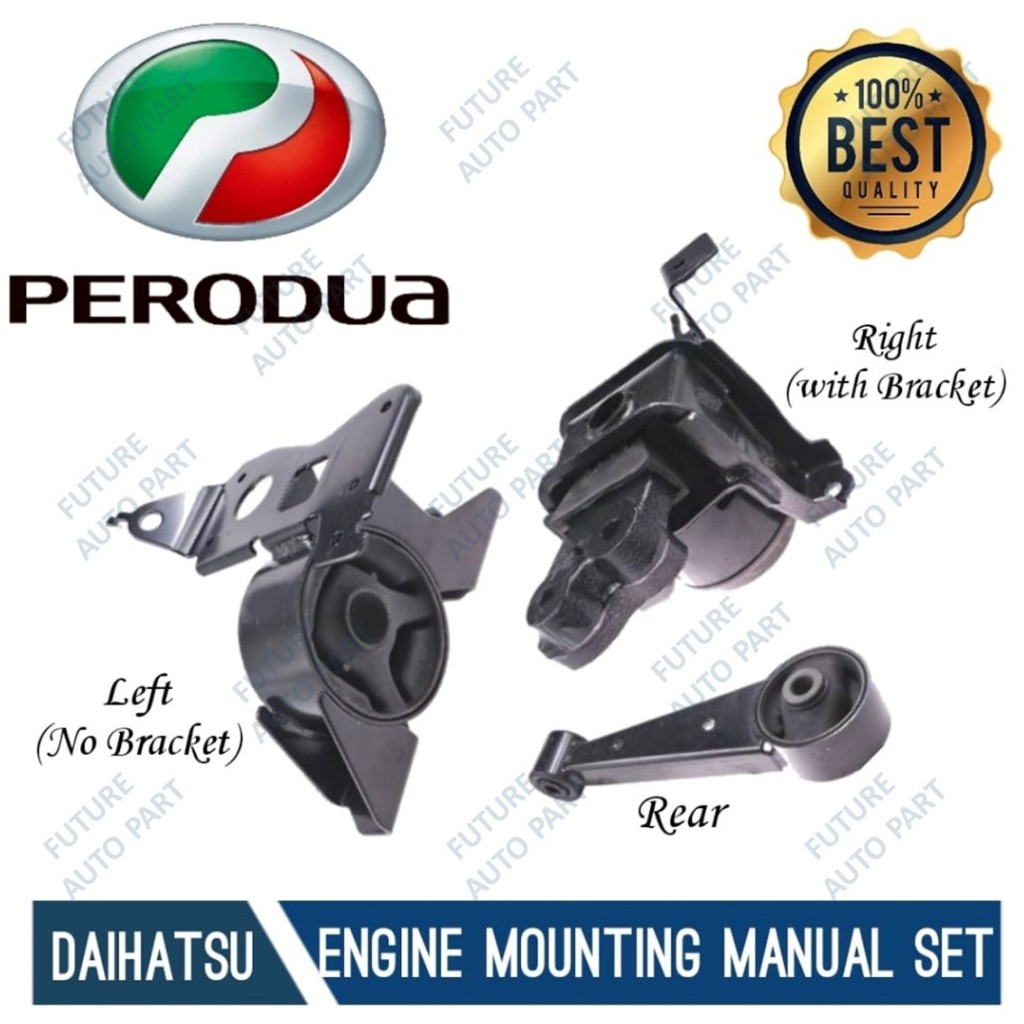 ENGINE MOUNTING MANUAL SET (WITH BRACKET) FOR PERODUA AXIA 2014-2016 ...