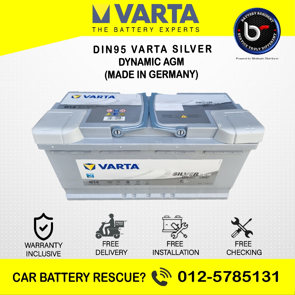 [ Installation Provided ] LN5 AGM | DIN95 Varta Silver AGM Dynamic MF Car Battery Bateri Kereta ...