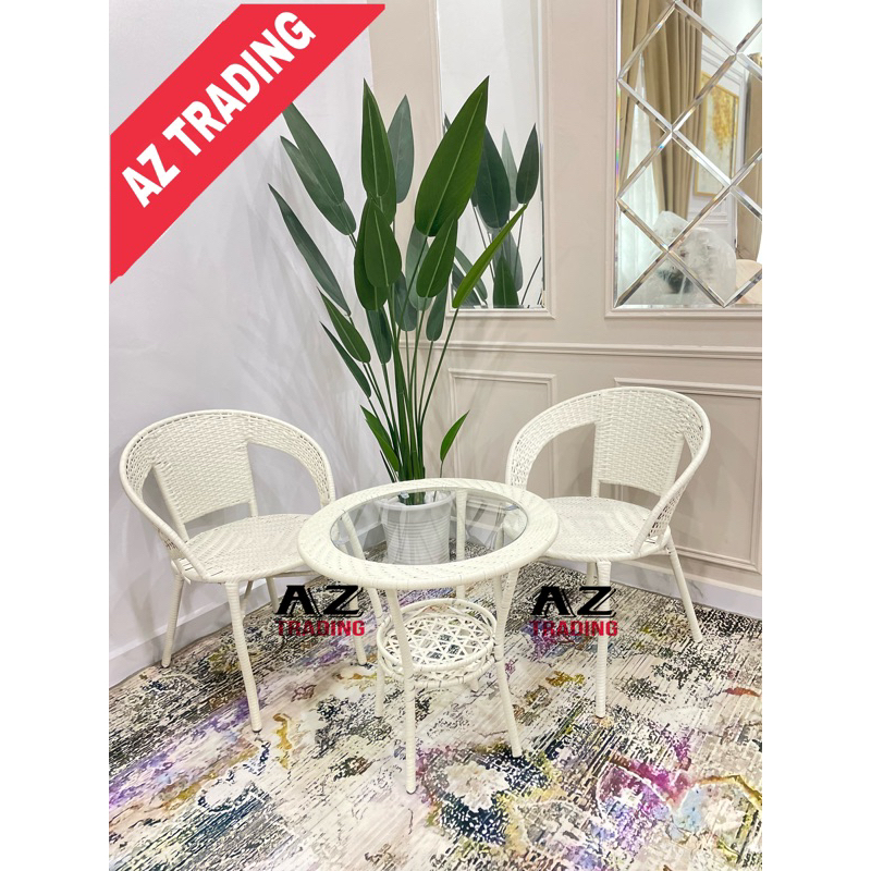 SET MEJA SANTAI 2 KERUSI DAN 1 MEJA/SET KERUSI MEJA SANTAI VIRAL /MEJA ...