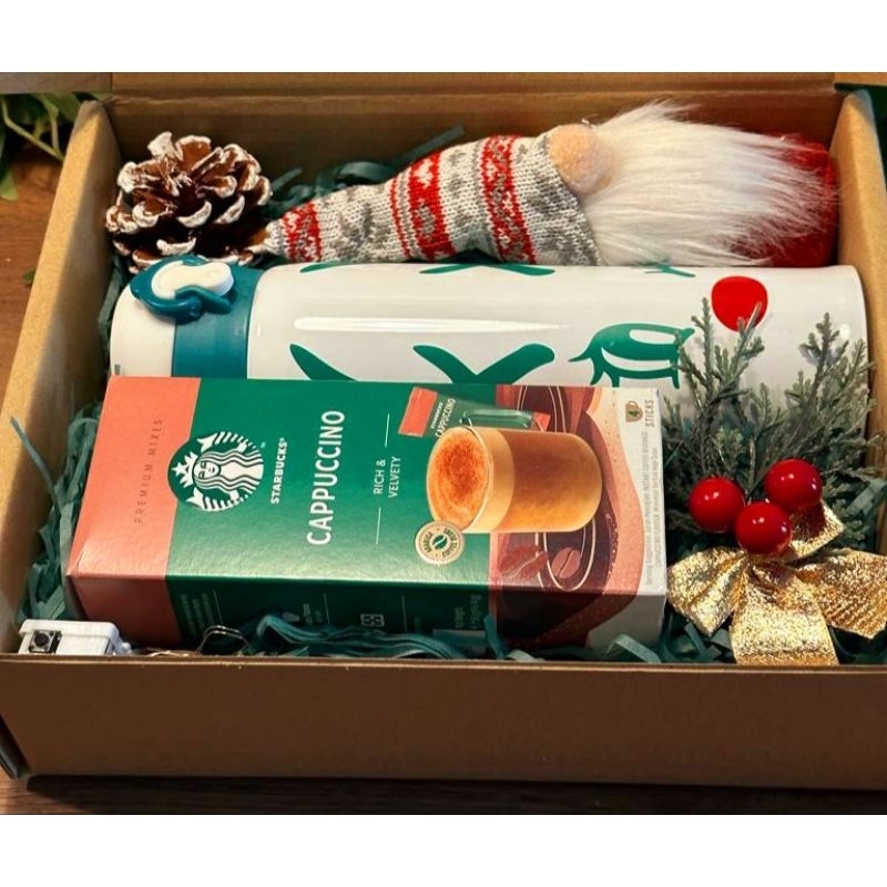 Surprise Christmas Gift Box XMas Gift Box Starbucks or ZUS Coffee Gift ...