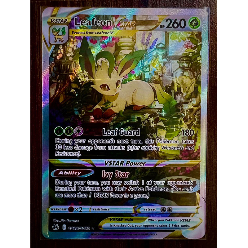 Leafeon Vstar (GG35/GG70) CROWN ZENITH - Card List Rare | Shopee Malaysia