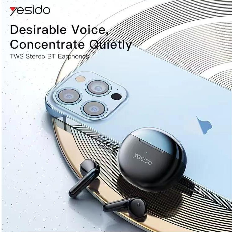 YESIDO TWS-12 Wireless Bluetooth V5.3 Earbuds Stereo Headset / Hi-Fi Super Bass / Charging Case ...