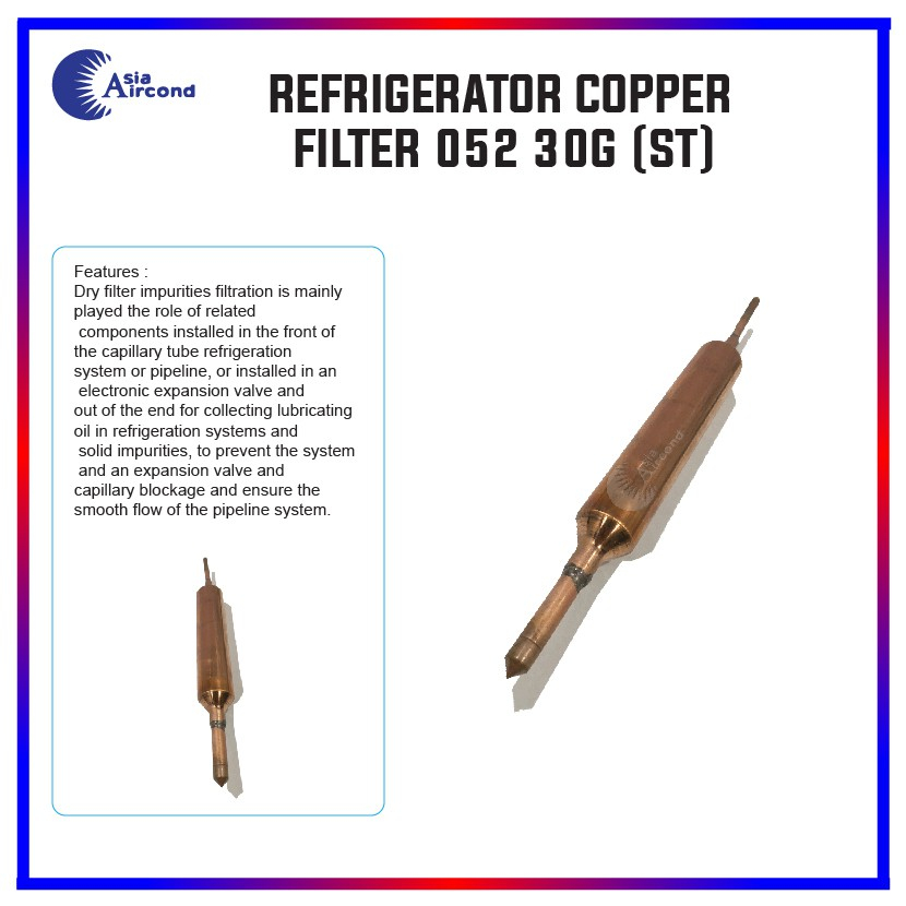 REFRIGERATOR COPPER FILTER 052 30G (1/4") | Shopee Malaysia