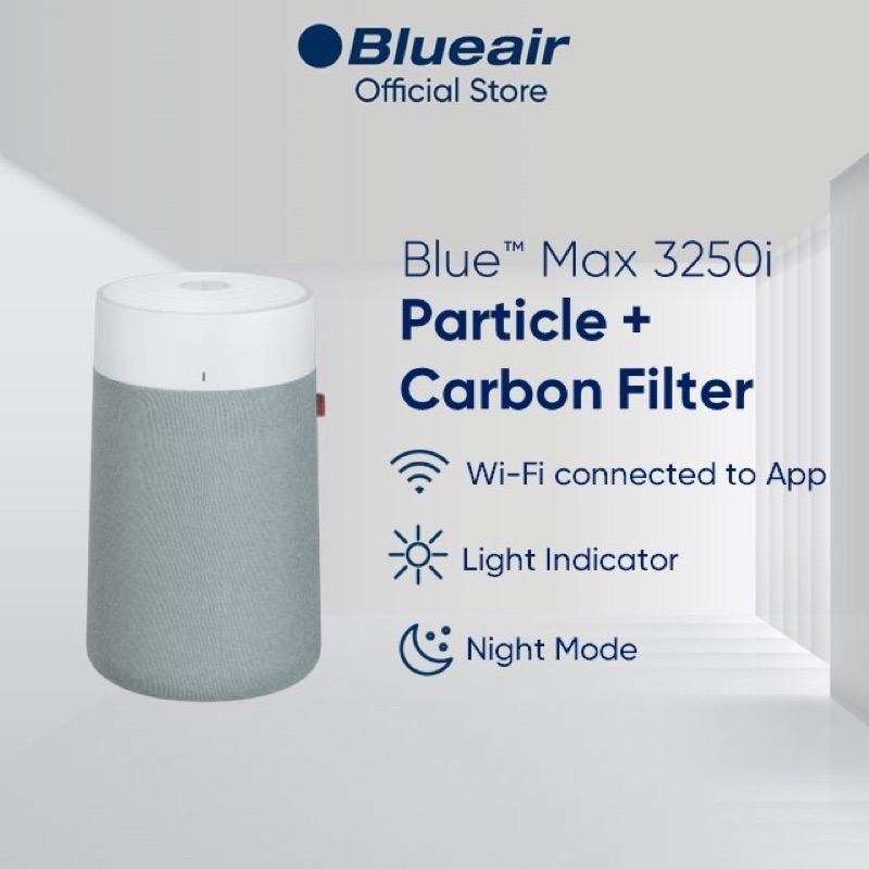 Blueair Blue™ Max 3250i Air Purifier (219 sqft/20m²) with Particle ...