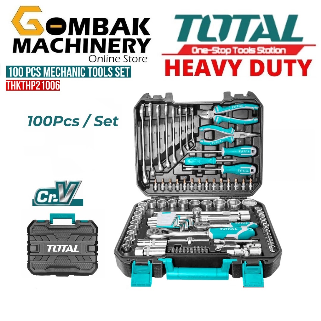 Total Mechanic Tools Set (100 Pcs) THKTHP21006 - Original Total Product ...