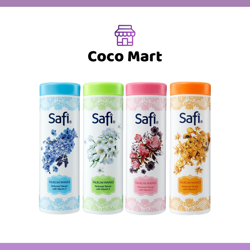 Safi Talkum Wangi / Perfumed Talcum with Vitamin E 90g / 160g | Shopee ...
