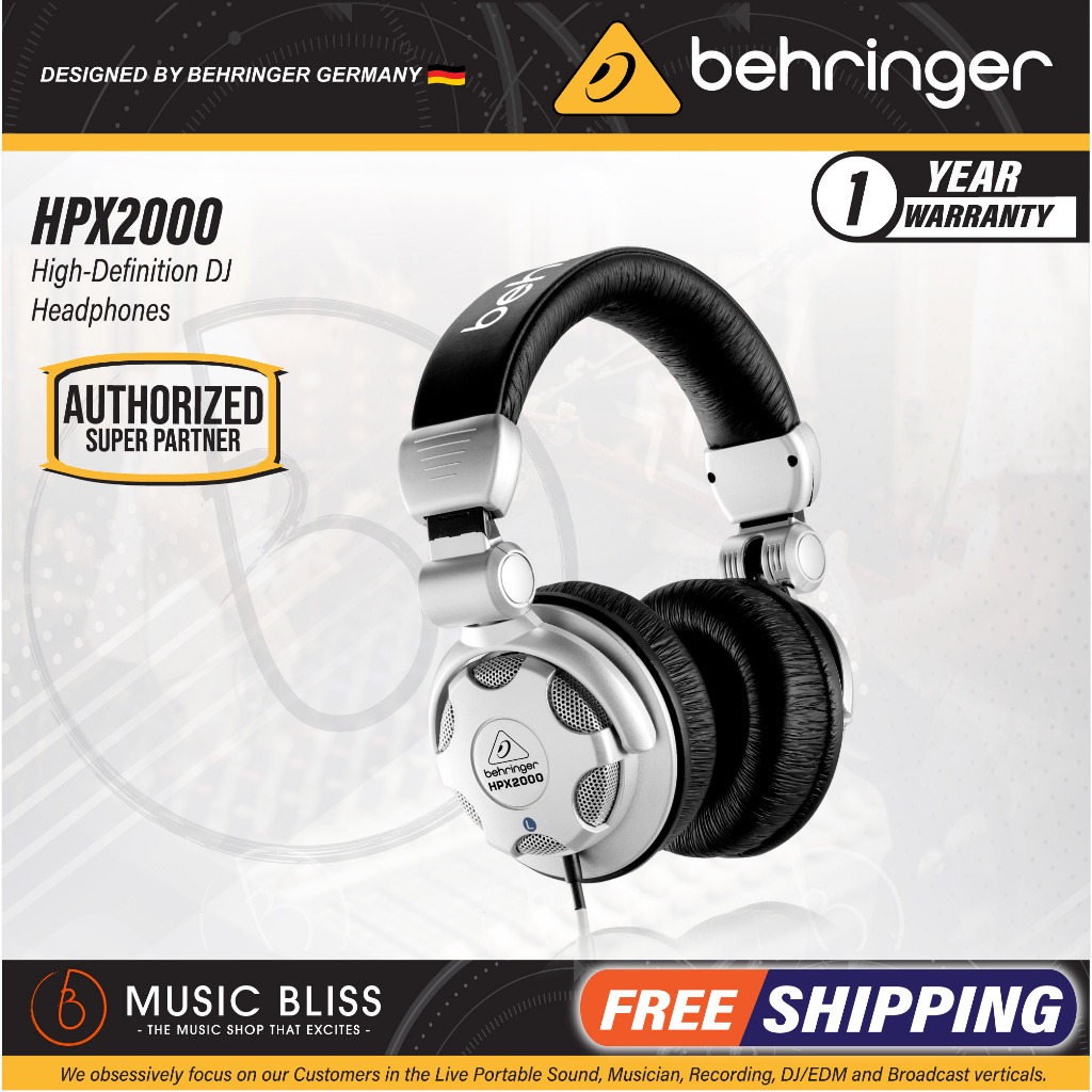 Behringer HPX2000 DJ Headphone (HPX 2000 / HPX-2000) | Shopee Malaysia