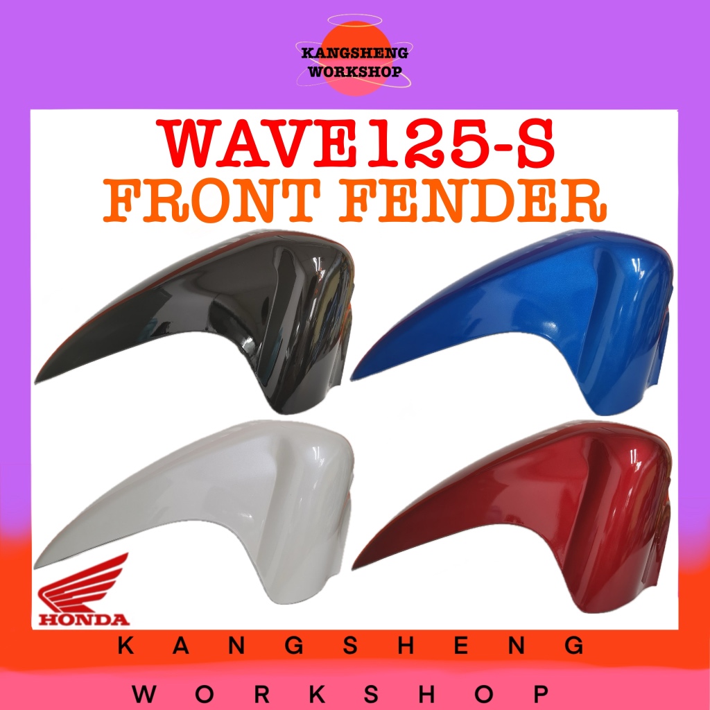 HONDA WAVE125-S FRONT FENDER (NORMAL/ORIGINAL) ~ *BLACK/WHITE/BLUE ...