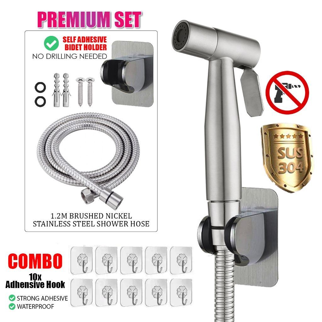 SUS304 STAINLESS STEEL HAND BIDET FOR TOILET BATHROOM MODERN HAND SPRAY ...