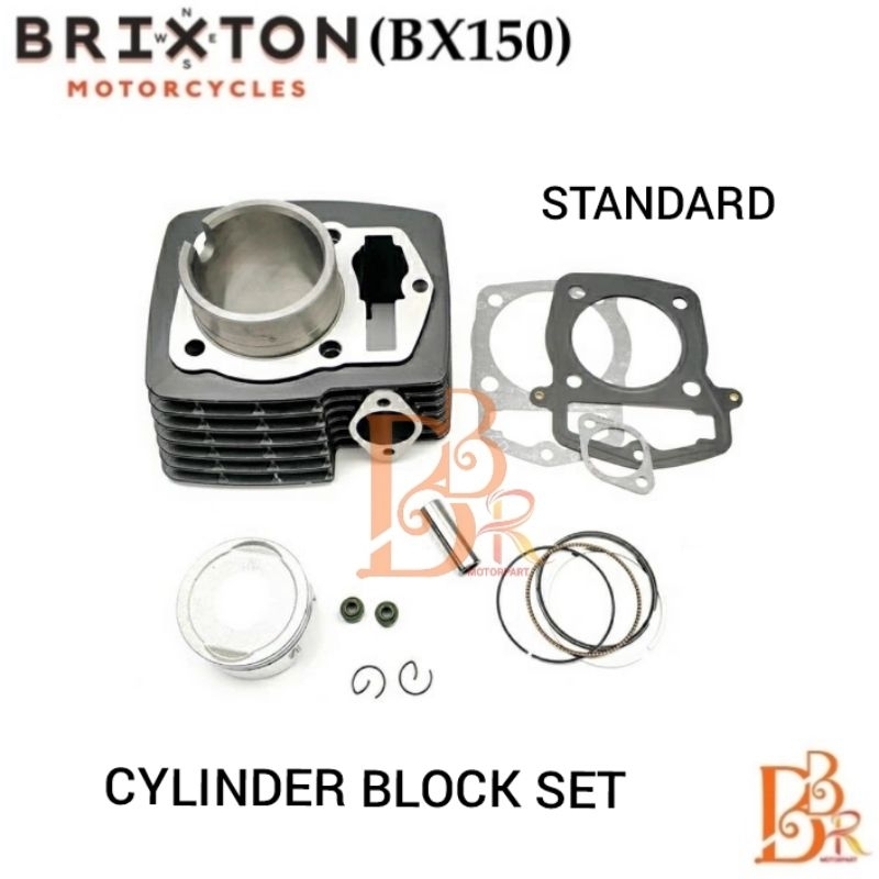 BRIXTON BX150 ORIGINAL CYLINDER BLOCK SET STANDARD ORIGINAL | Shopee ...