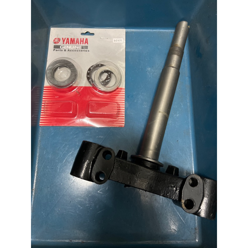 YAMAHA LC135 V1 V2 LC NEW FORK T 100% ORIGINAL SRANDARD MOTOR UNDER BRACKET LC STEERING CONE LC ...