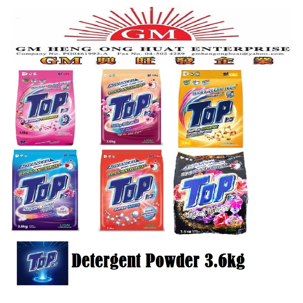 Top Laundry Detergent Powder 3.6KG | Shopee Malaysia