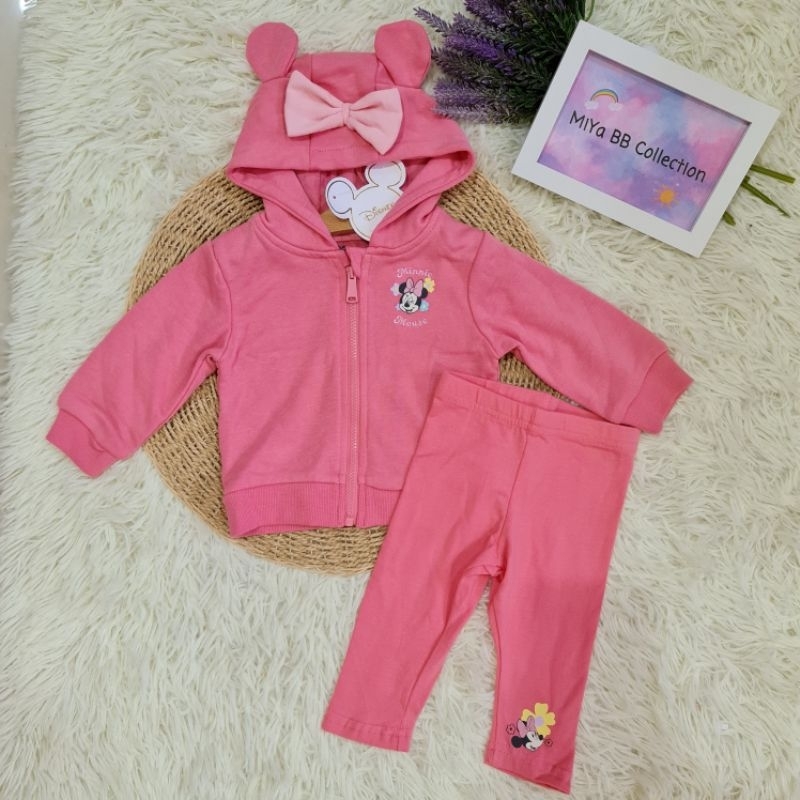 Baby Kids Girl Primark Minnie Hoodie Jacket Sweater Sweatshirt Set Baju ...