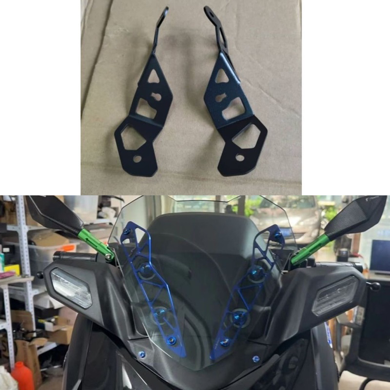XMAX V2 SIDE MIRROR BRACKET Adaptor 100% PLUG N PLAY ONLY EASY TO ...