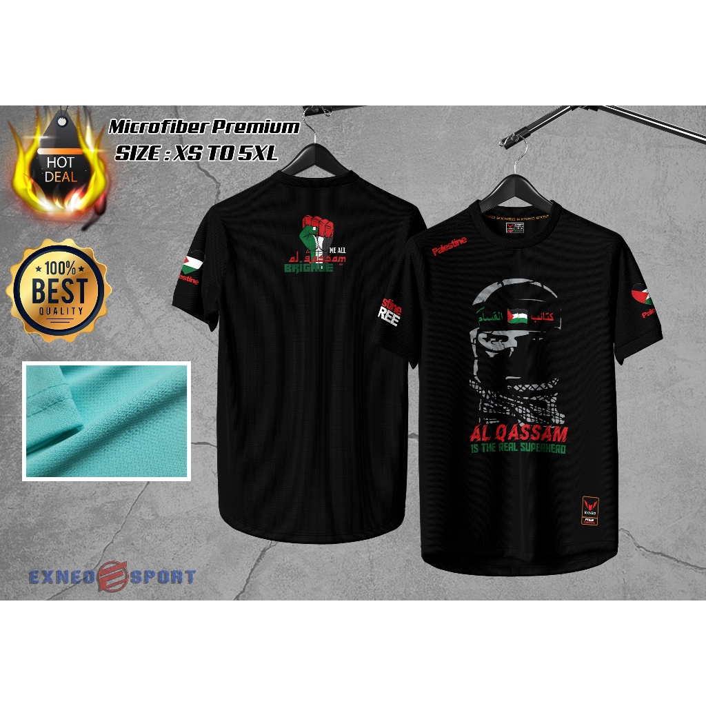 ⚡Microfiber Quality⚡Baju Tshirt Al Qassam Palestine Baju Graphic Tee ...