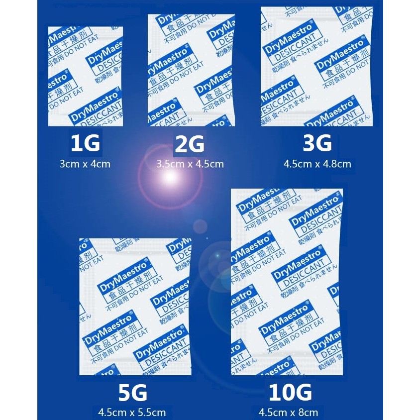 DryMaestro Food Desiccant I Dry Agent 1g / 2g / 3g / 5g / 10g I ...