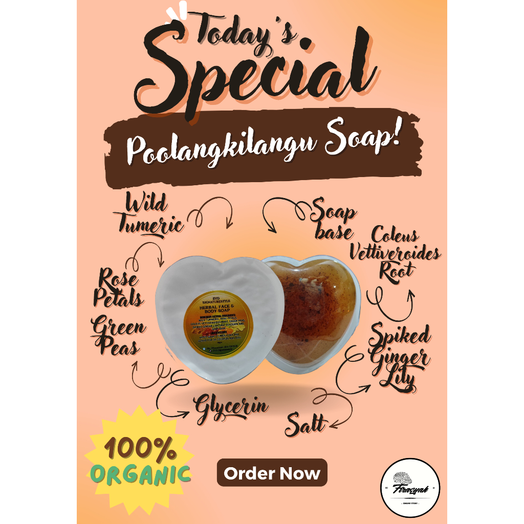 Homemade Sabun Soap Poolangkilangu Whitening organic with free gift ...